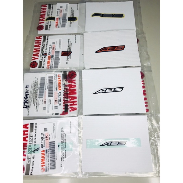 ABS STICKER FOR FRONT FENDER AEROX V1 / ORIGINAL YAMAHA GENUINE STICKER ...