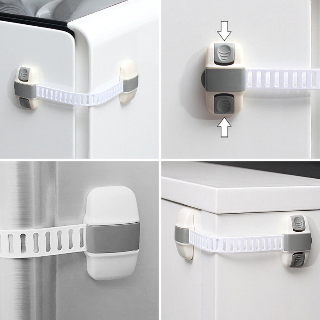 Adjustable Fridge Guard Baby Safety lock Refrigerator Door Latch Child ...