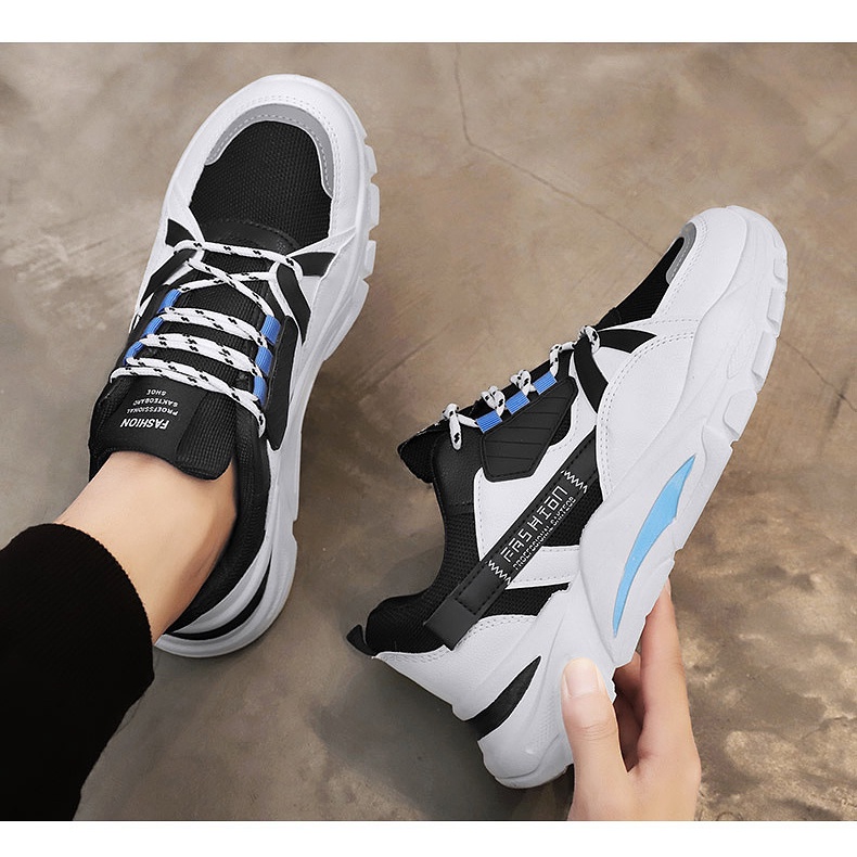 2025 korean trendy street style chunky shoes running rubber shoes for ...