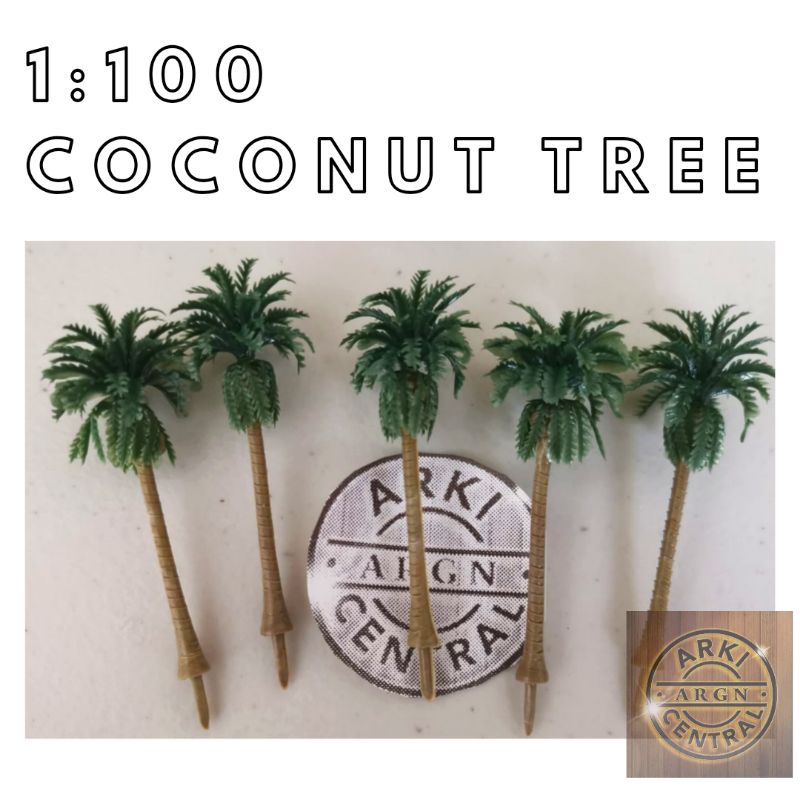 ARKI SCALE MODEL!! COCONUT TREE 1:100 SCALE 5PCS OUTDOOR FURNITURE ...