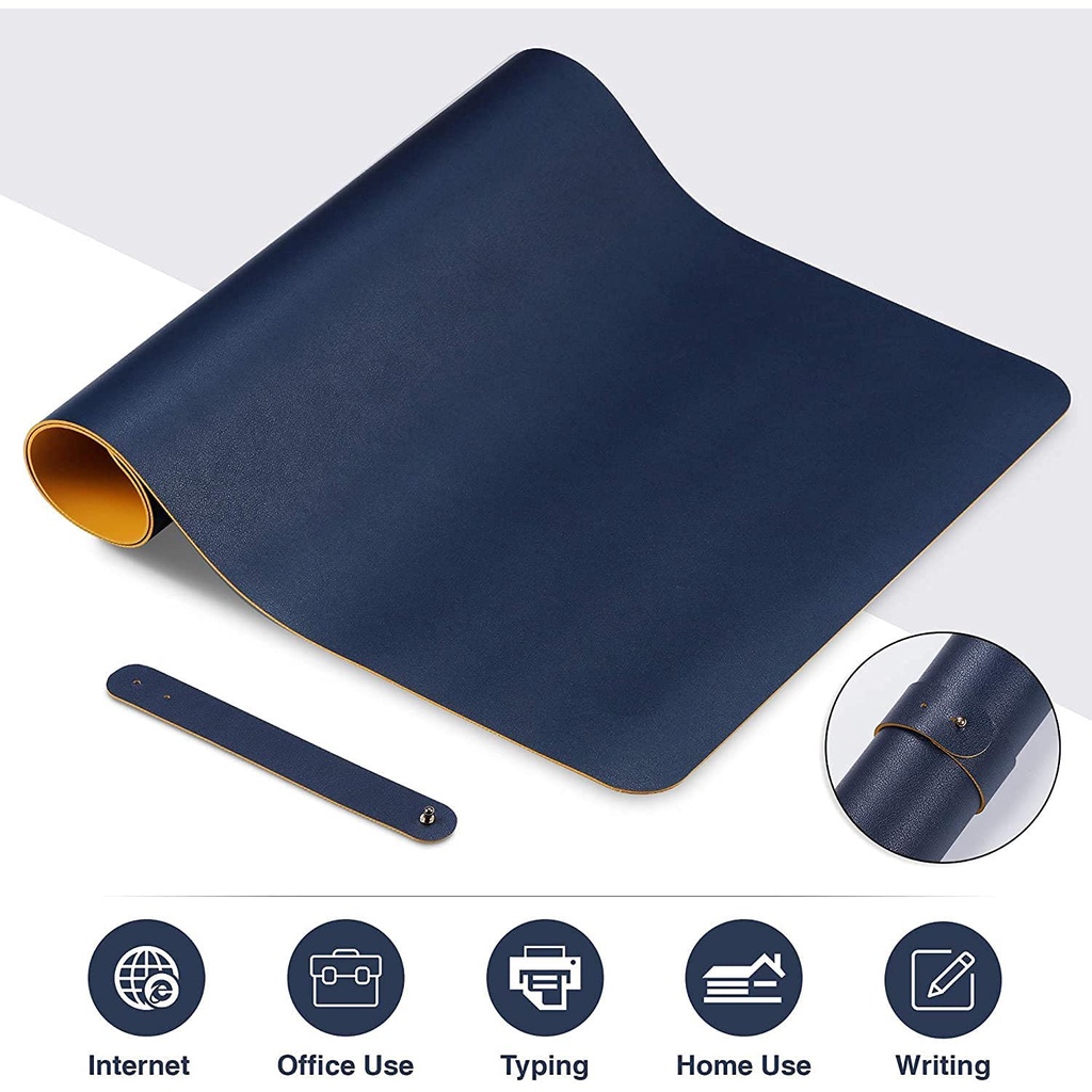 PU Leather Large Laptop Mat Desk Mat Large Mouse Pad Gaming MousePad ...