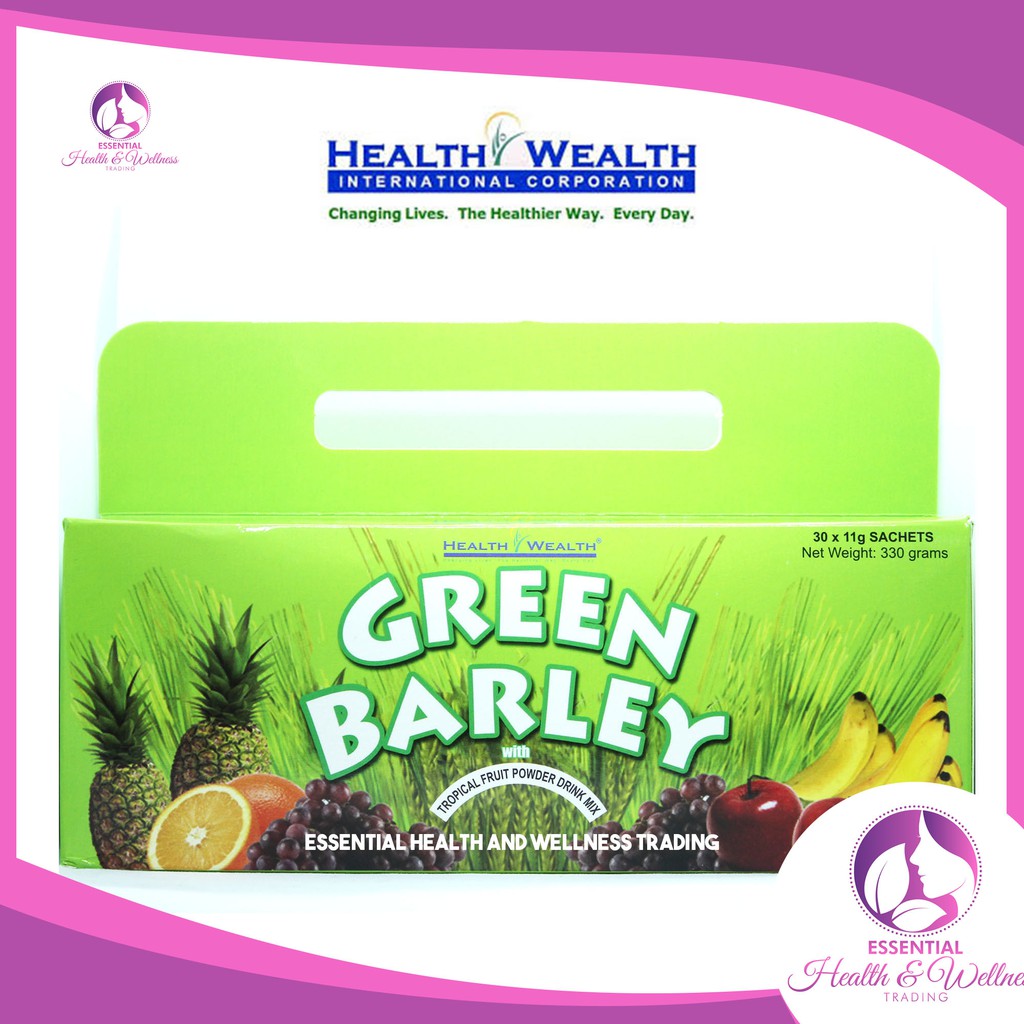 GREEN BARLEY BOOSTER SACHET HWIC (30 Sachets) with Tropical Fruit ...