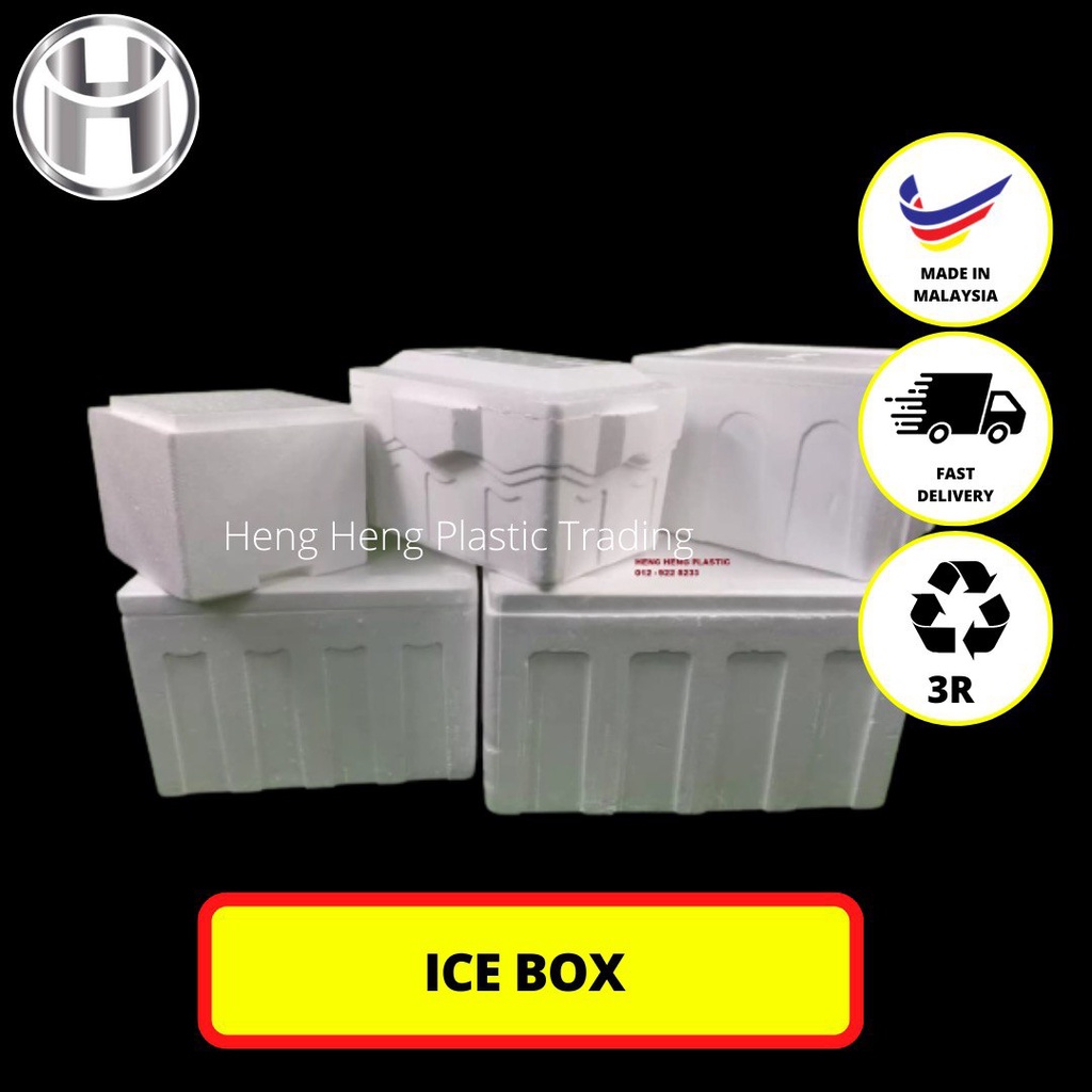 Tong Ikan Styrofoam Ice Box / Picnic box / Foam Box / Fish Box / Tong ...