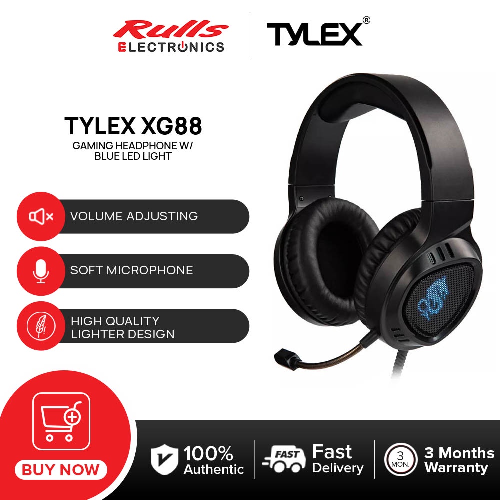 TYLEX XG88 Online Learning Gaming Headphones w/ Built-in Microphone ...