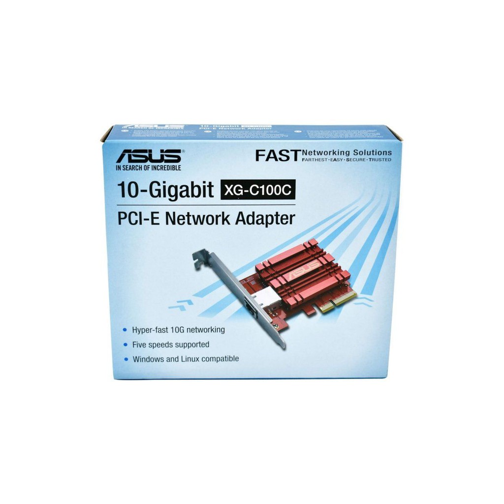 ASUS XG-C100C 10GBase-T PCIe Network Adapter - PCIe x4 to 10GB Ethernet ...