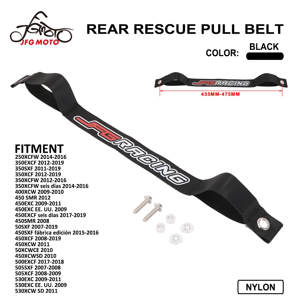 JFG MOTO Rescue Traction Strap Pull Sling Belt for KTM XCFW250 14-16 ...