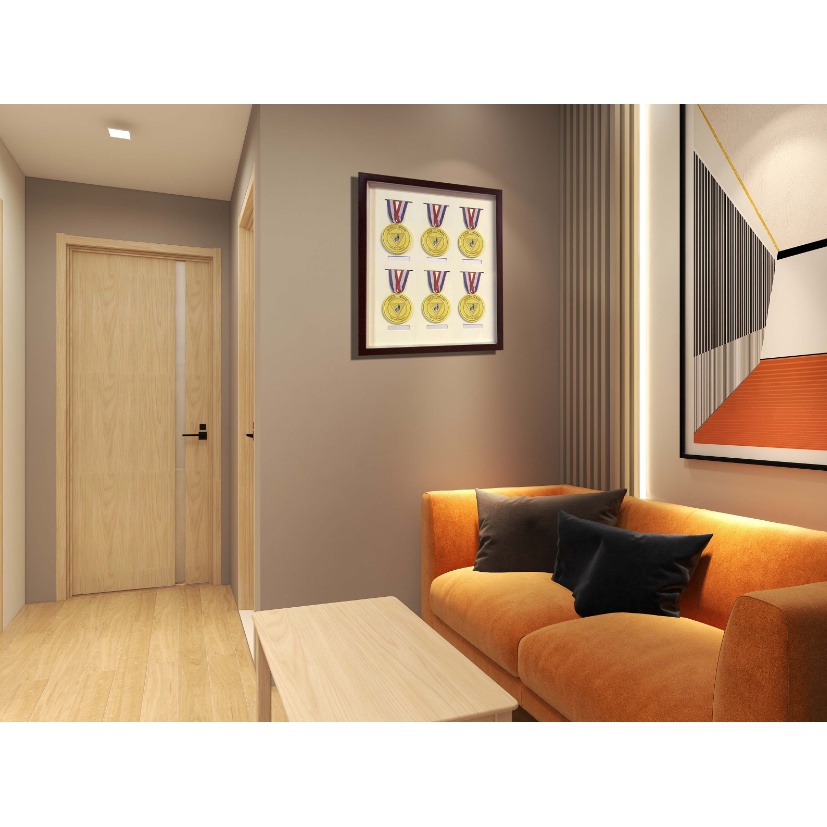 6 Slots Medal Wall Frame with 1.5mm Plastic Sheet or Glass | Shopee ...