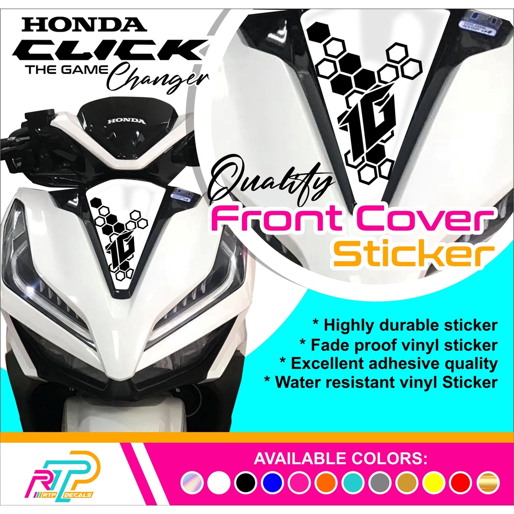 Honda Click Front Cover Decals Sticker | Shopee Philippines