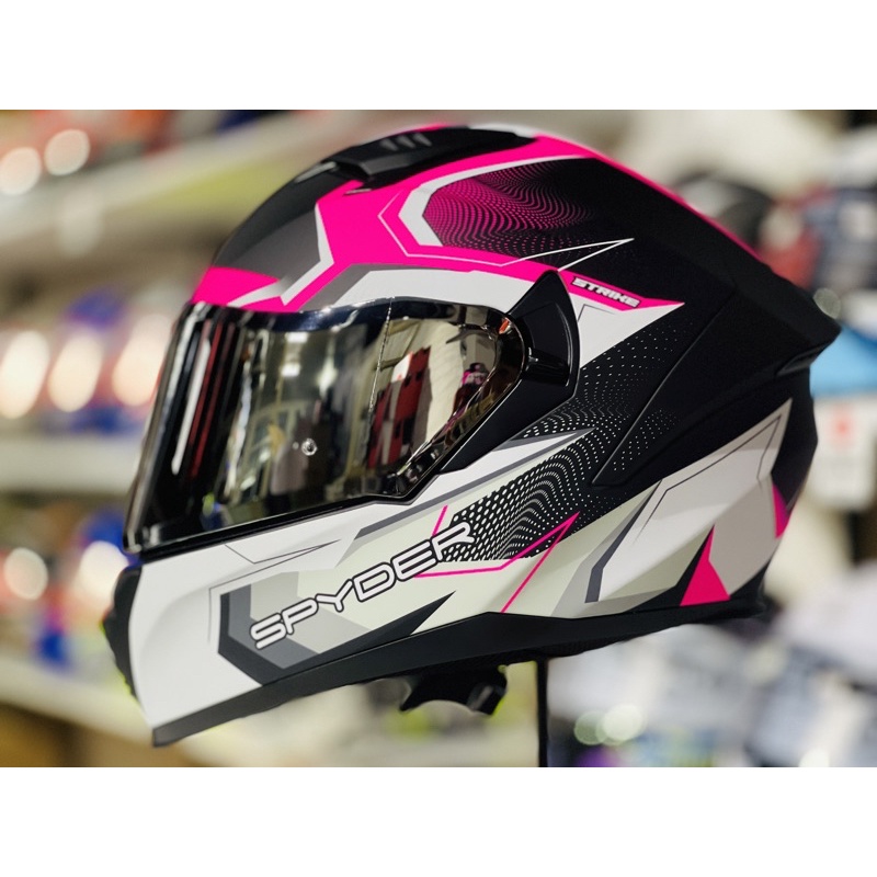 SPYDER STRIKE GD S5 Full-Face Dual Visor Helmet w/ (Free Clear Visor ...