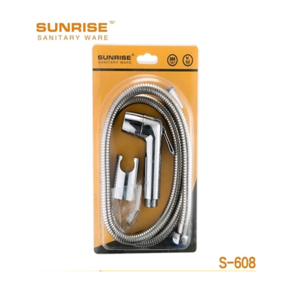 Sunrise Stainless /Chrome /Pvc Bidet Spray Set Heavy Duty | Shopee ...