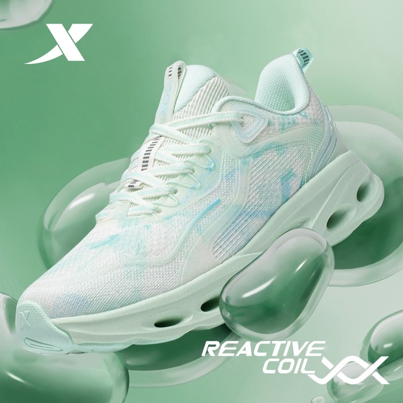 Xtep Reactive Coil9.0 2022 New Women's Running Shoes Breathable Mesh ...