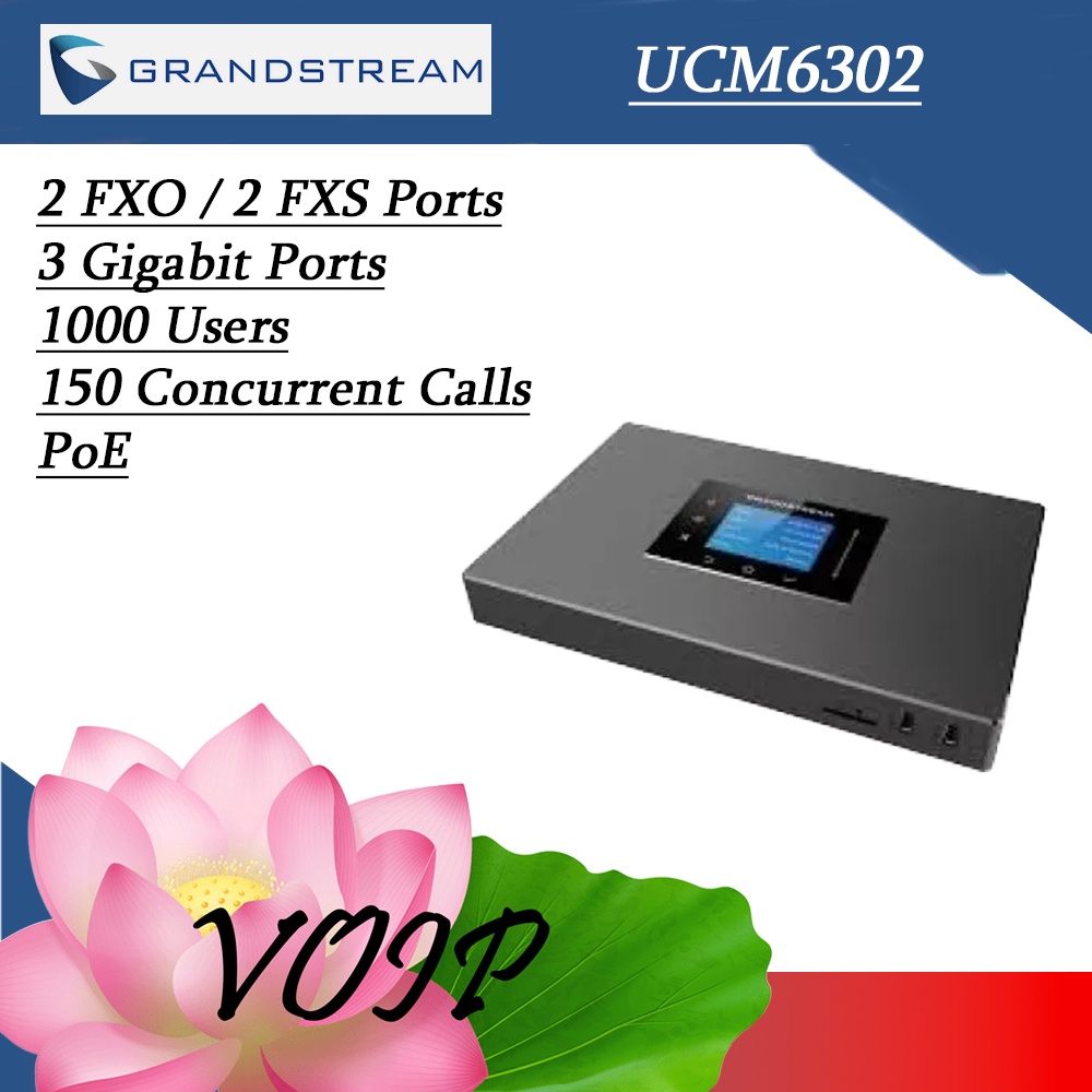 Grandstream UCM6302 - 2 FXO, 2FXS, 1000 Users (VAT INC PRICE) | Shopee Philippines