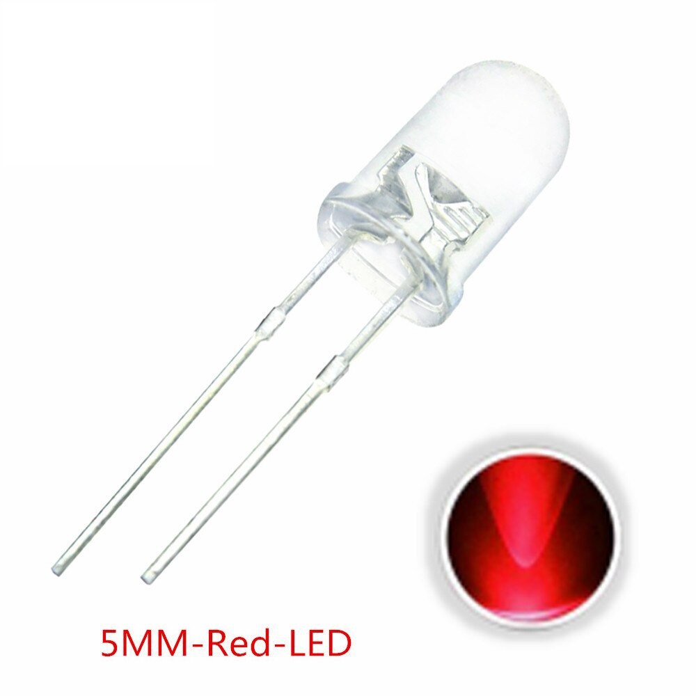 Circuitrocks Led 5mm Diode Light Green Blue White Yellow Red 5pcs ...