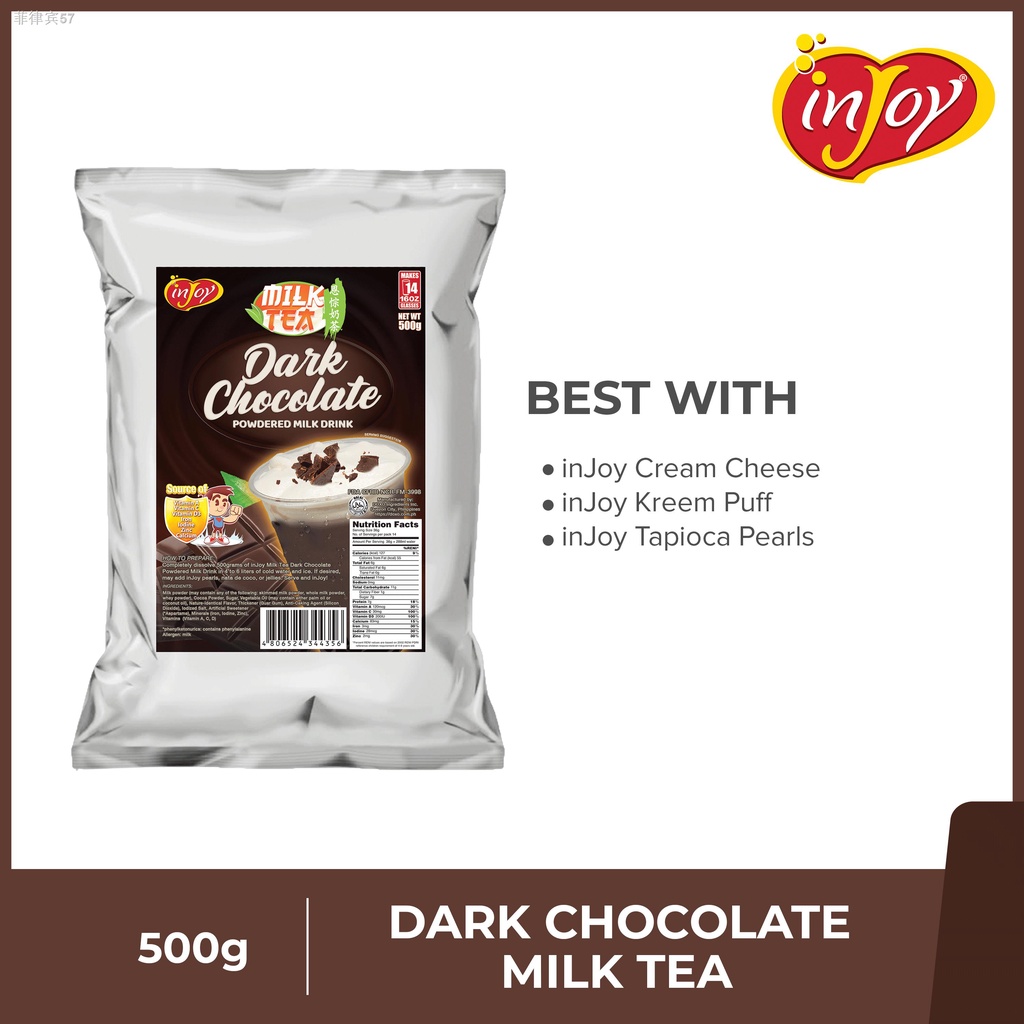 YogurtinJoy Dark Chocolate Milk Tea 500g | Instant Powdered Milk Tea ...