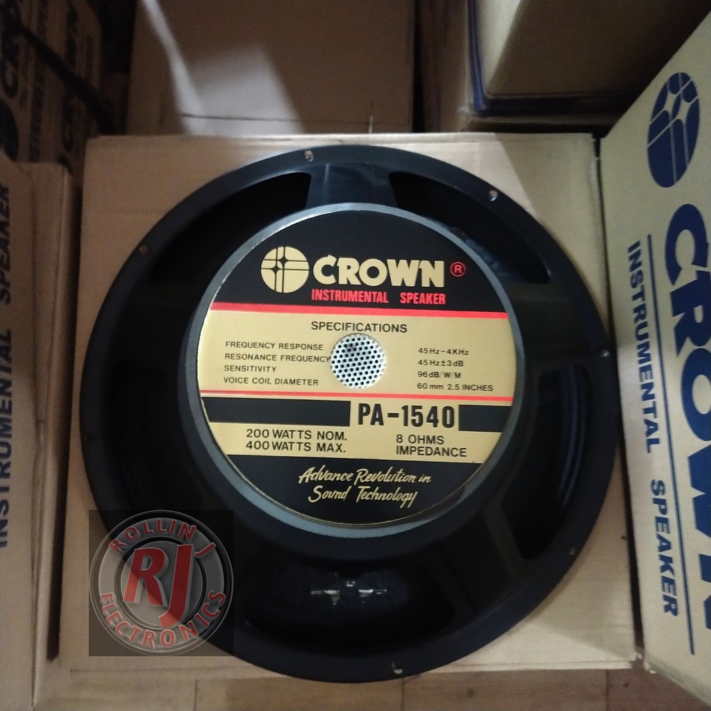 CROWN PA-1540 400 WATTS INSTRUMENTAL SPEAKER | Shopee Philippines