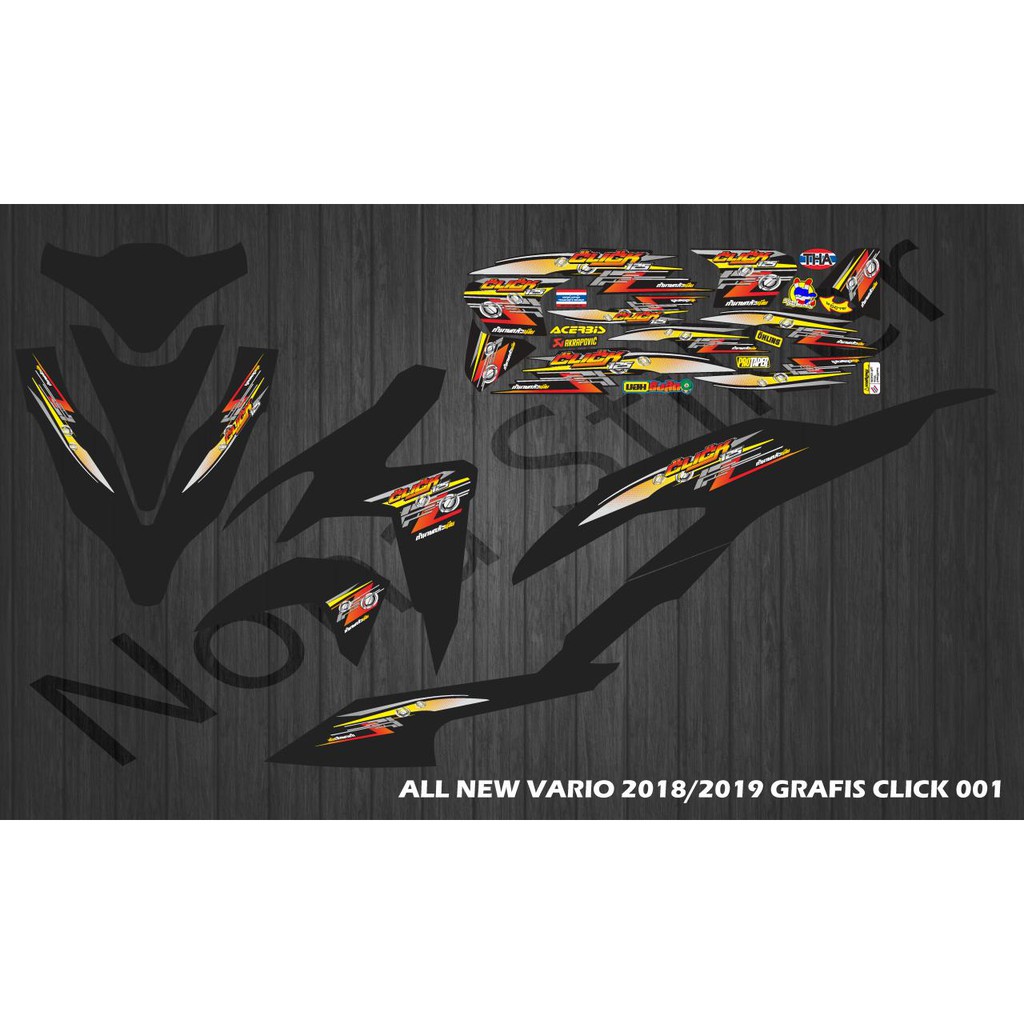 Striping DECAL Sticker ALL NEW VARIO 125/150 V2 2019 CLICK NEW 02 ...