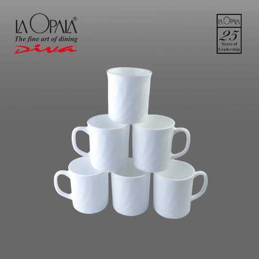 LaOpala Set Of 6 Coffee Mug 290Ml/10Oz Flaire Large LO-29 | Shopee ...