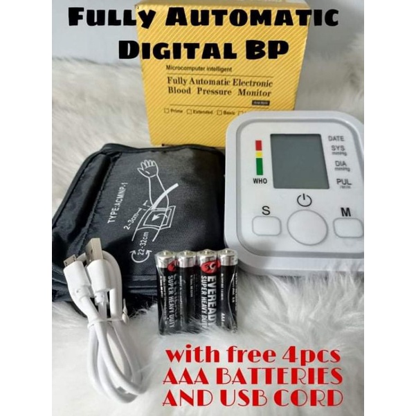 Digital BP (Blood Pressure) Apparatus with dual Power source (Free ...