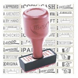 Made Rubber Stamp Chop / Index Stamp (PAID/DATE/SIGN/CASH/DIBATALKAN ...