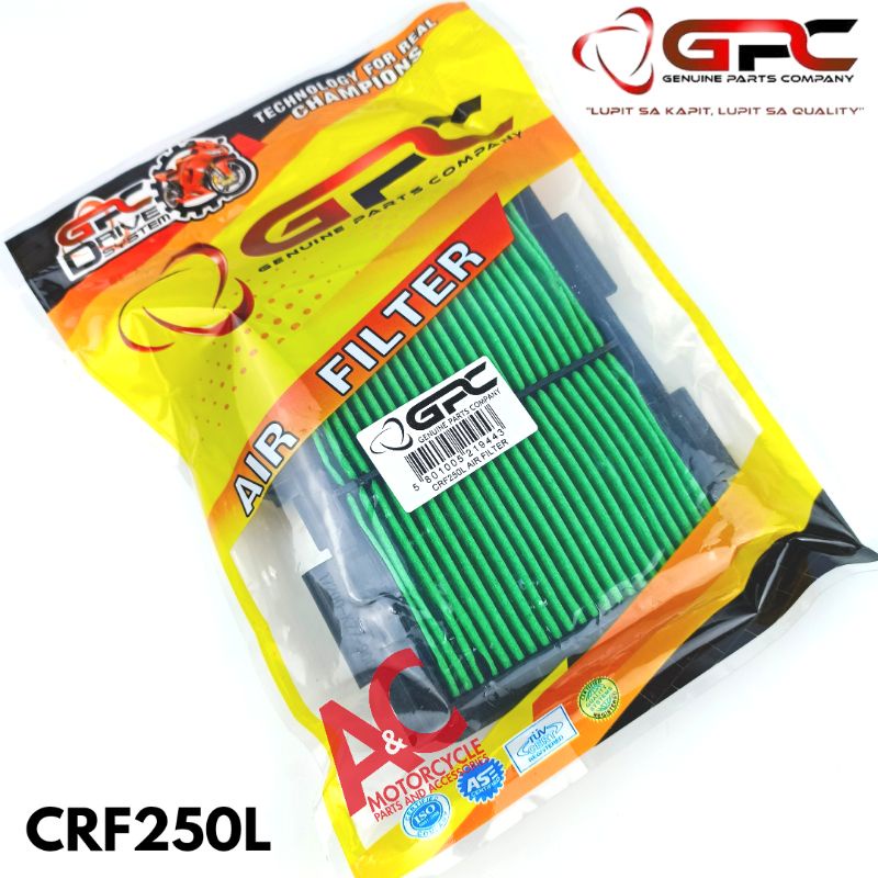 GPC Honda CRF250L Air Filter (Stock) | Shopee Philippines