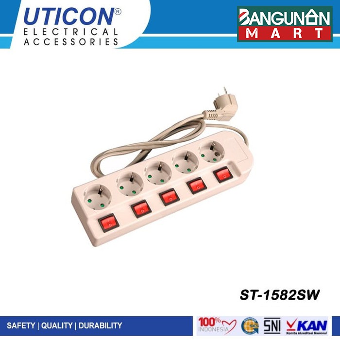 5-hole Socket Switch 1.5 Meters ST-1582SW Cable Extender | Shopee ...
