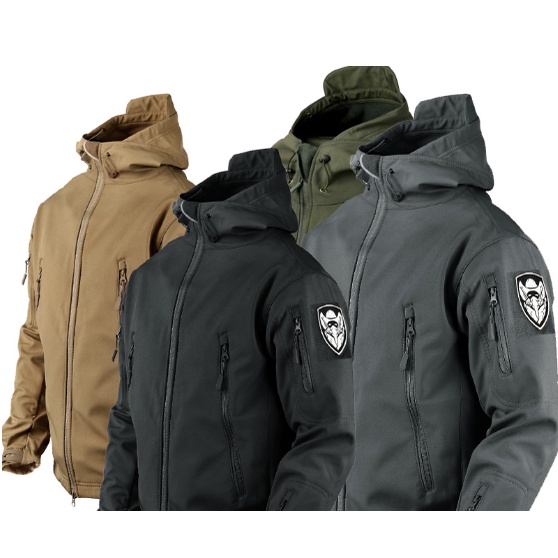 Waterproof Tactical Jacket Windbreaker Jacket Plush Insulation Outdoor ...