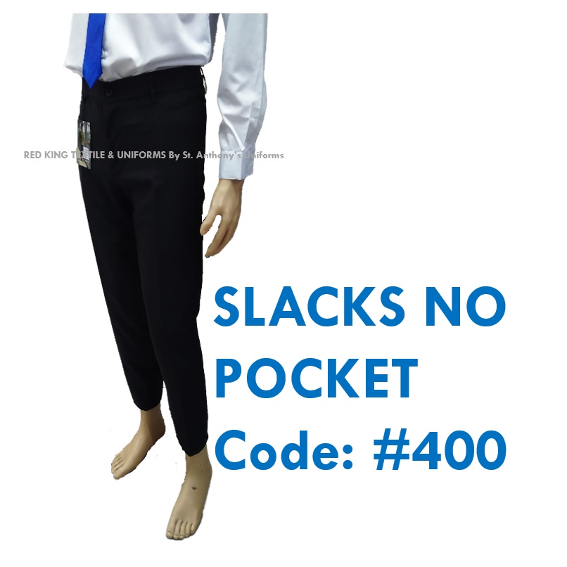 St.Anthony Slacks Pants Skinny Fit (Baston ) Code: #400 No Pocket For ...