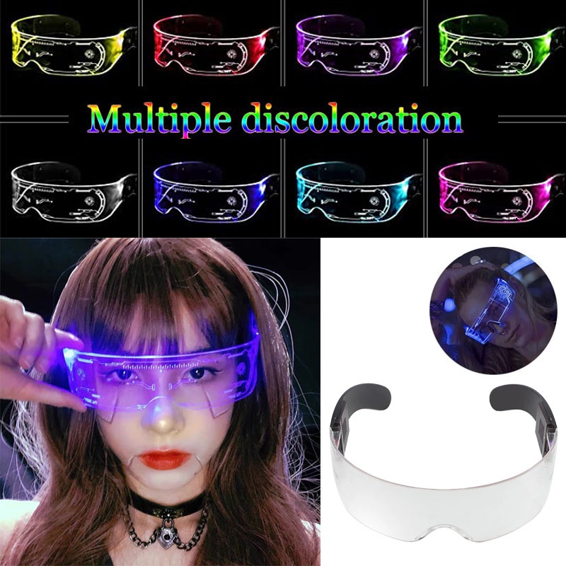 Led Glasses Colorful Luminous Glasses Cool Technology Eyeglasses ...