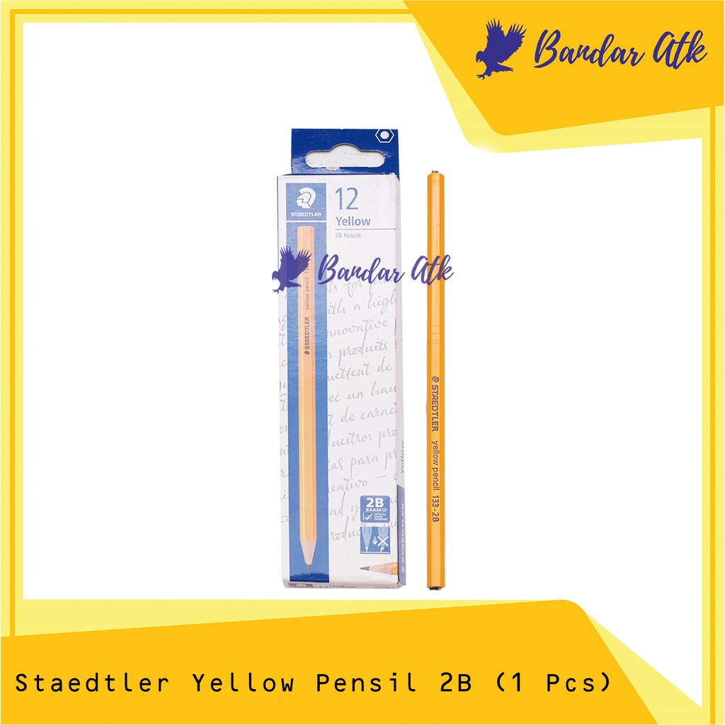 Staedtler Yellow Pencil 2B 133 Exam Pencil 2B Pencil (1 PCS) | Shopee ...