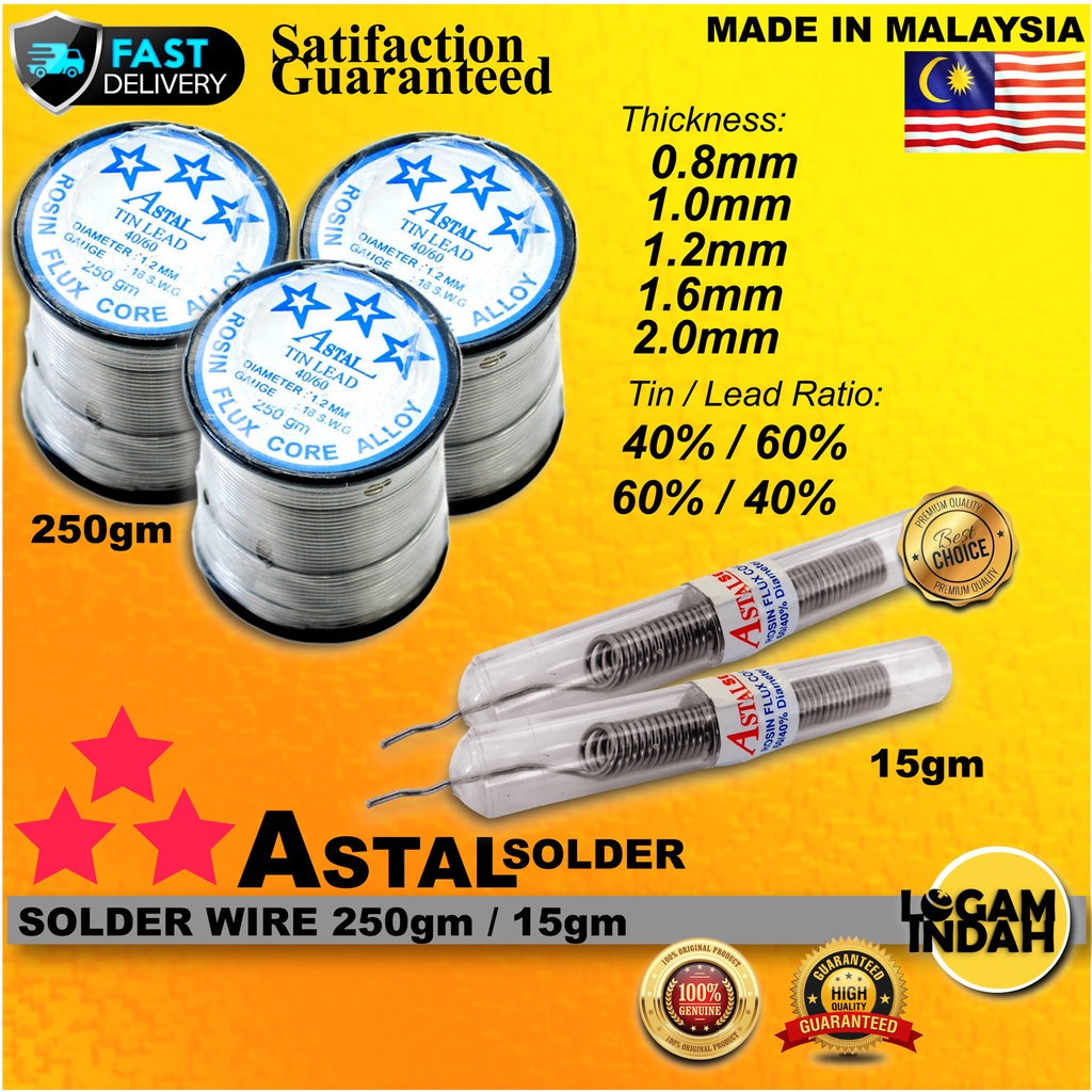 ASTAL SOLDER WIRE / SOLDERING WIRE / WIRE SUPER FLUX CORED (ROSIN FLUX ...