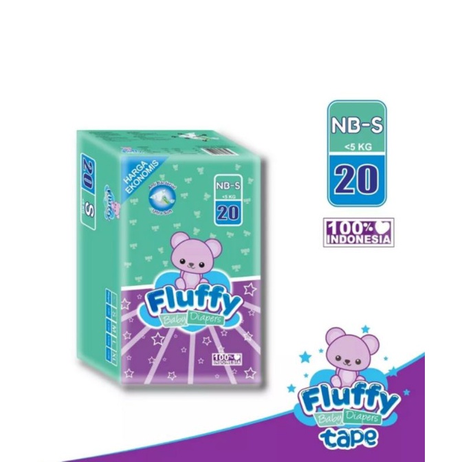 Diaper Pampers Fluffy NB-S Adhesive Type | Shopee Philippines