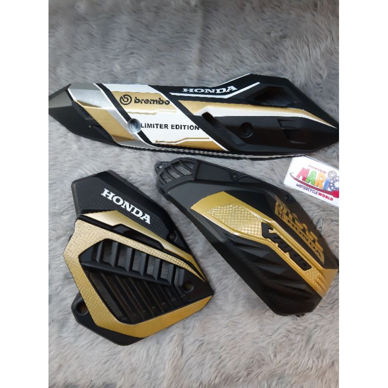 HONDA CLICK HEATGUARD / AIRCOVER / RADIATOR COVER (GOLD) | Shopee ...