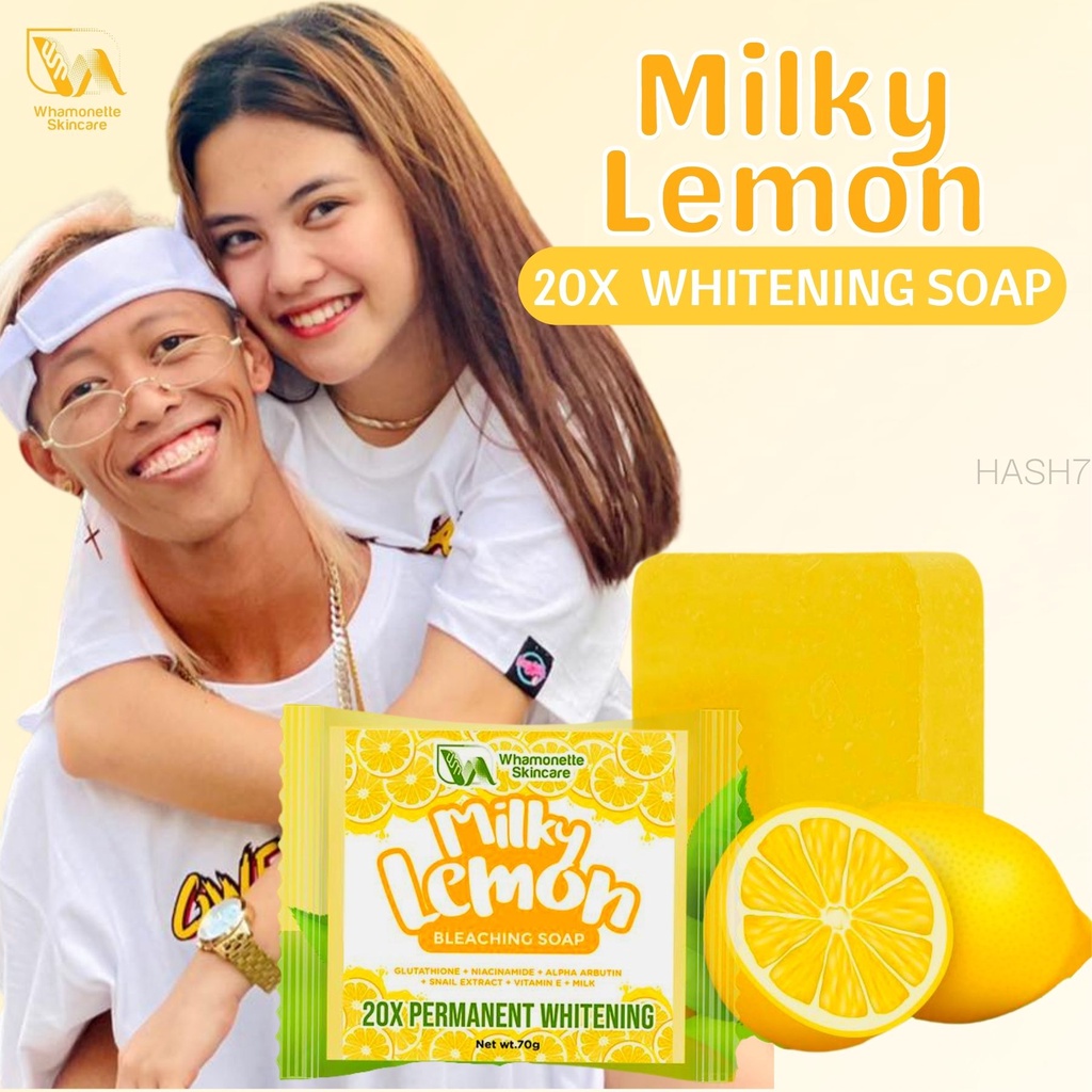 WHAMONETTE Milky Lemon Soap 70g | 20x Whitening Soap | Whamonette Skin ...