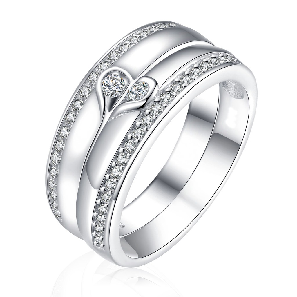 Morning Star Silver CC002 925 Silver opening design fashion ring for ...