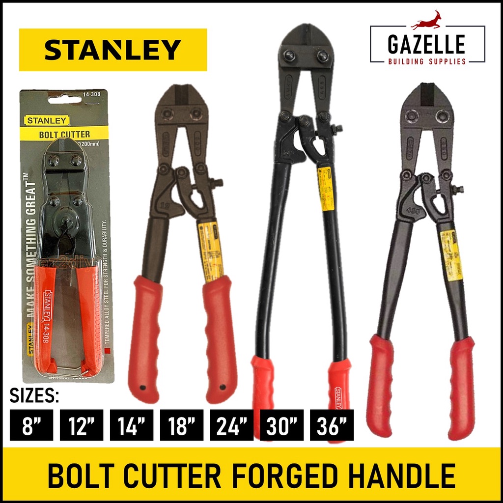 Stanley Bolt Cutter with Forged Handle 8" / 12" / 14" - 14-308 / 14-312 ...