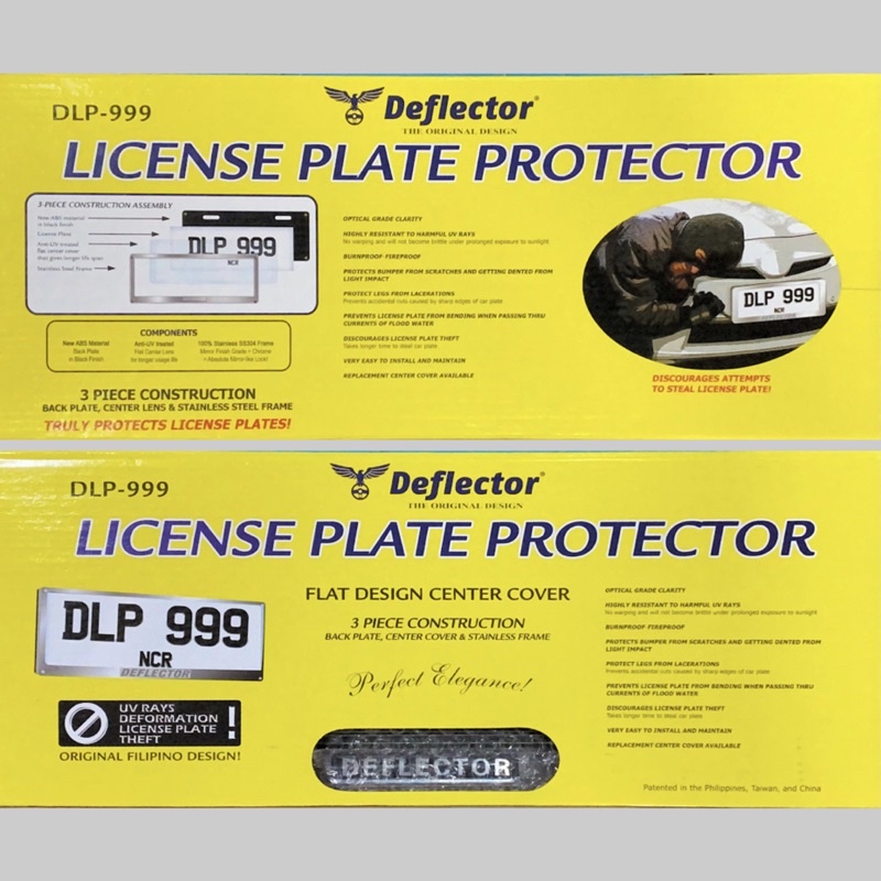 Deflector License Plate Cover / Protecor | Shopee Philippines