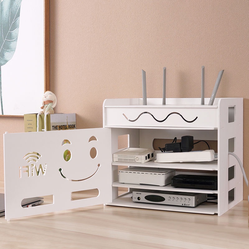 Spot Goodswifi router storage box wall-mounted wire socket cat set-top ...
