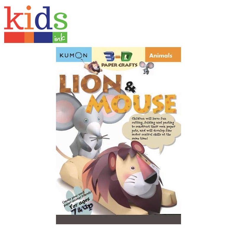 Kumon 3-D Paper Craft Workbooks: Lion & Mouse - Kids Ink | Shopee ...