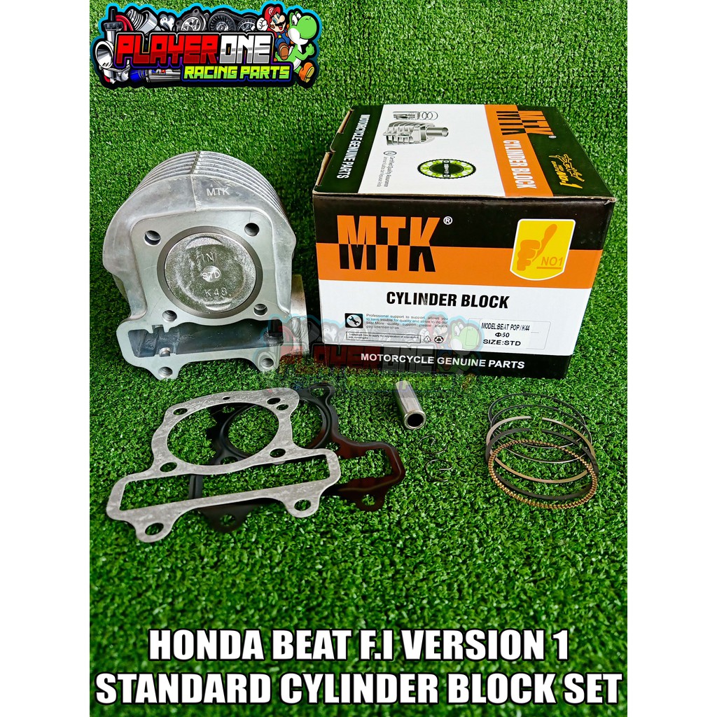 MTK HONDA BEAT F.I VERSION 1 50MM STANDARD CYLINDER BLOCK SET | Shopee ...