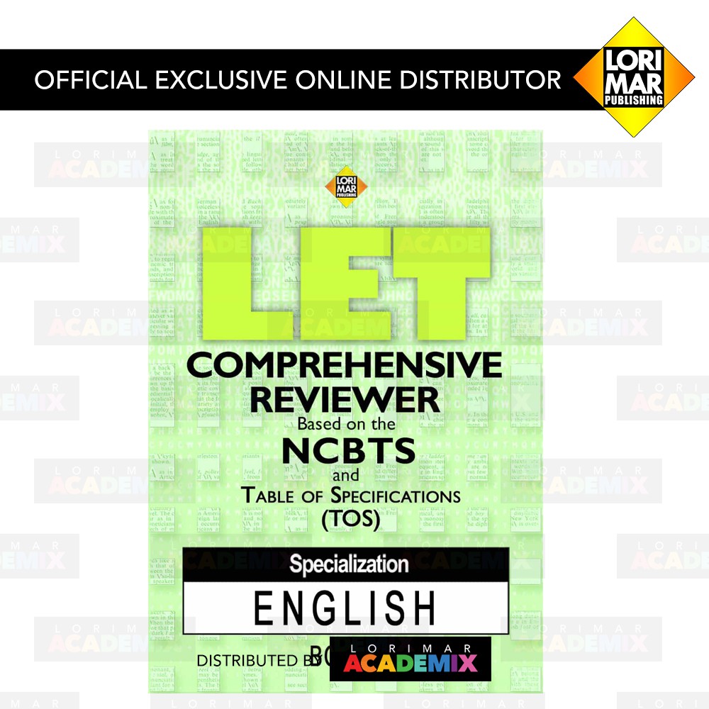 LET COMPREHENSIVE REVIEWER, specialization English - Book 2 | Shopee ...