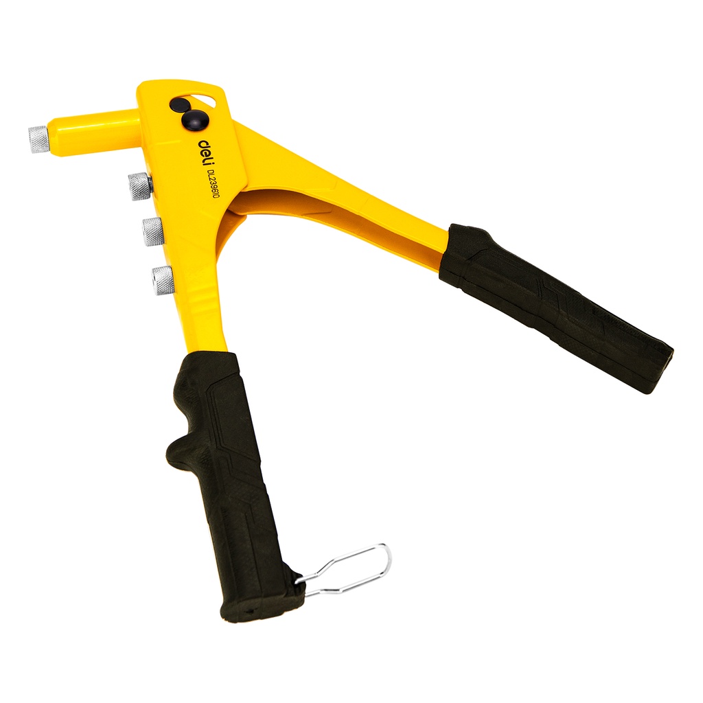 Deli Hand Riveter Set 4 Nozzles Heavy Duty Rivet Gun Tool + 60PCS ...