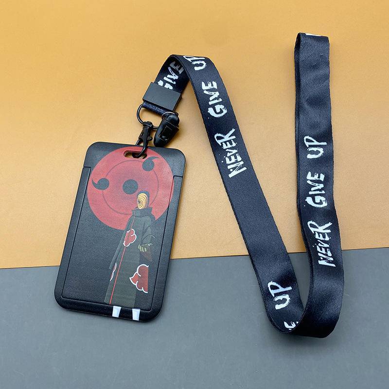 Naruto Anime PVC Card Cover Sasuke Kakashi Cool Student Campus Hanging ...