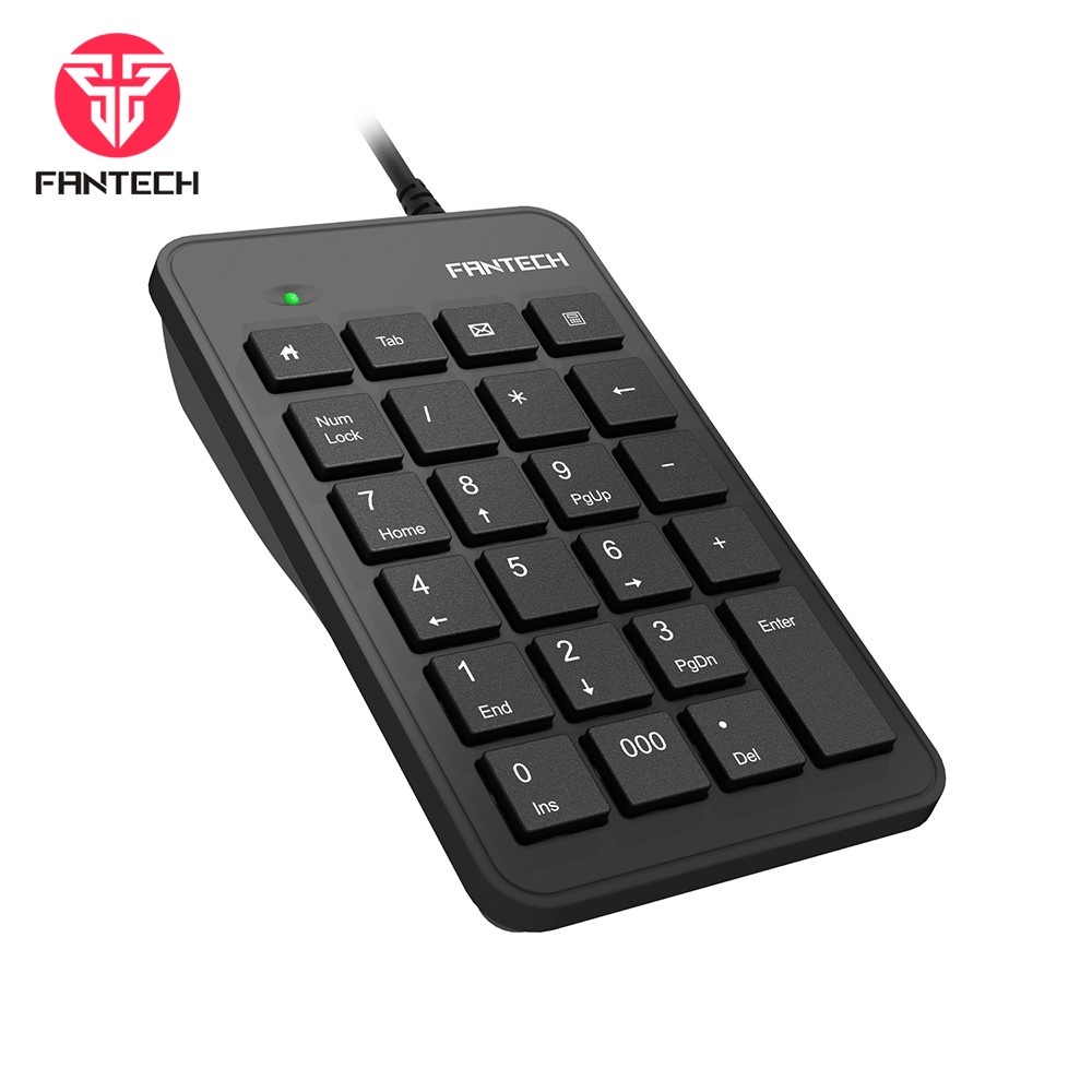 Fantech Ftk-801 Numeric Office Keypad 23 Keys Wired Numpad Number Keyboard | Shopee Philippines