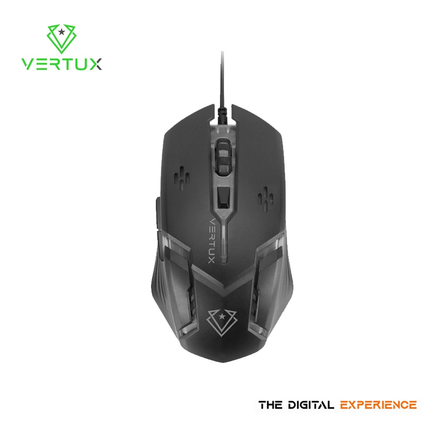 Vertux Sensei Ergonomic Optical USB Wired Computer Gaming Mouse,7 ...