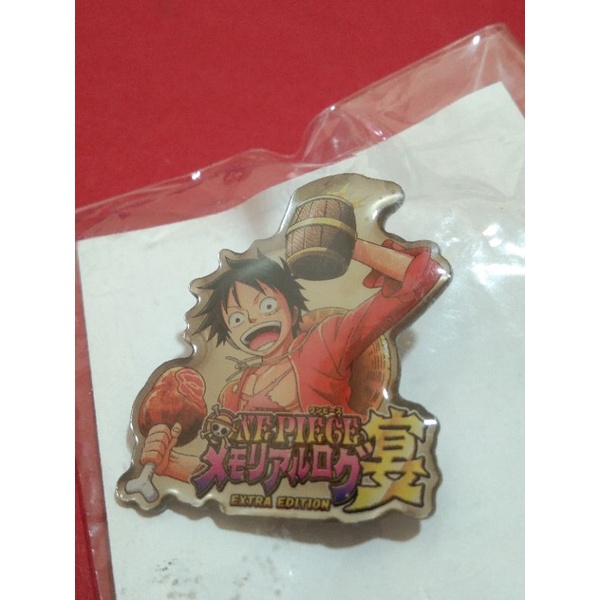 themushroomgiftshop Onepiece Luffy Limited Distribution Metal Pin Anime ...