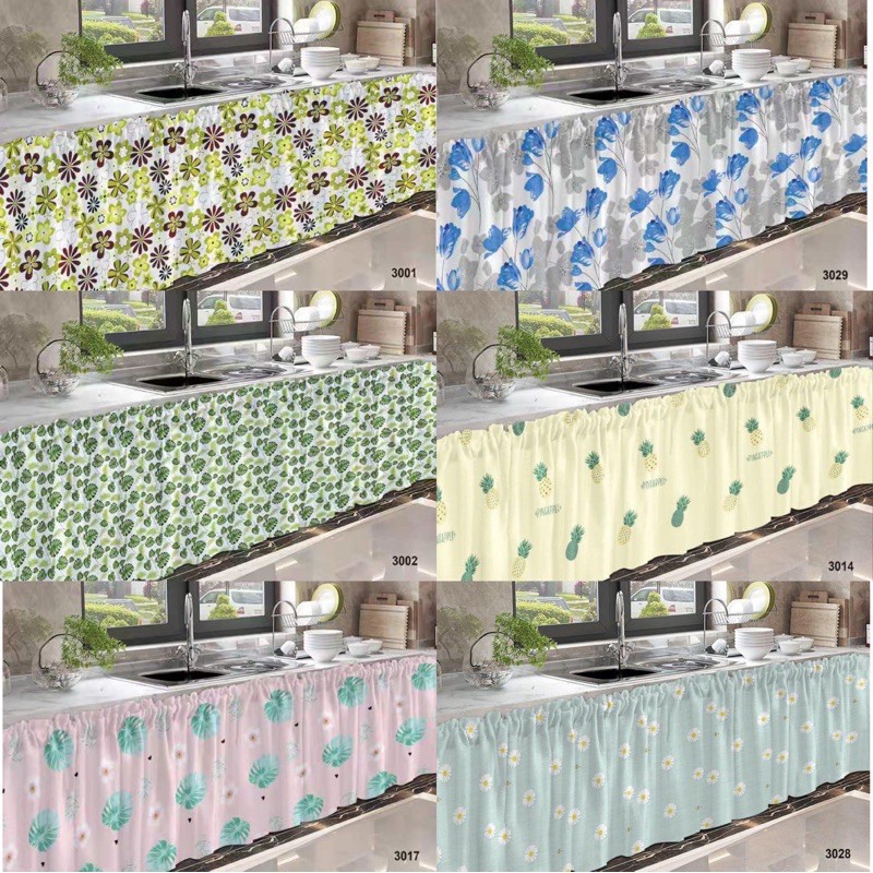 New Sale Lababo Curtain Kitchen Sink Curtain 70cm*150cm 1PC COD No Ring ...