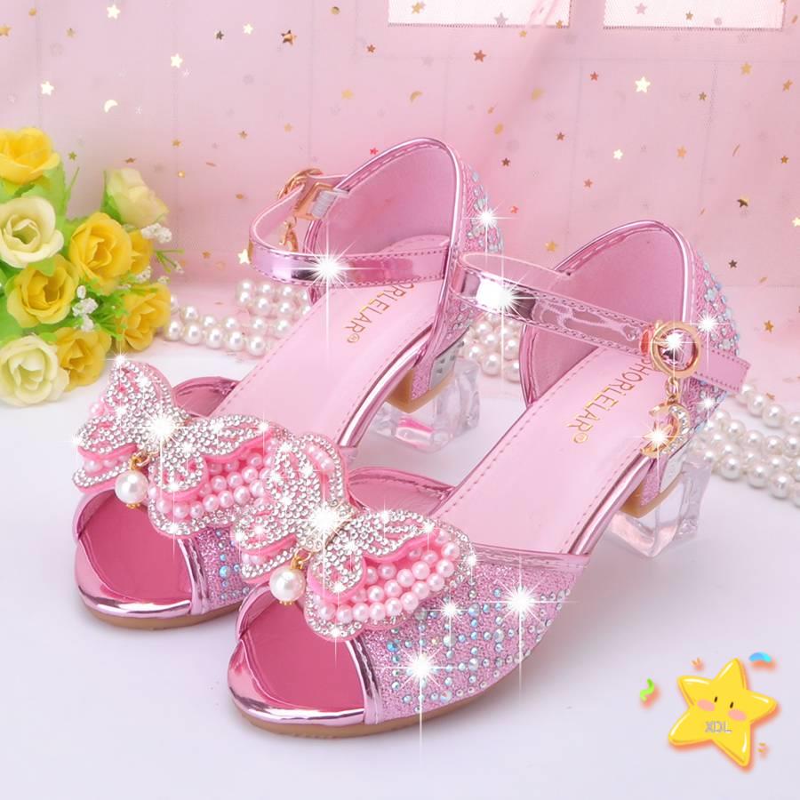 Sandals for kids girls heels princess Girls sandals new fashion ...