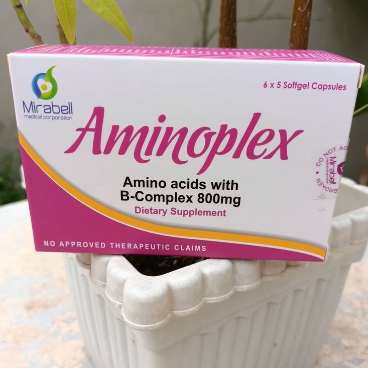 Mirabell Aminoplex Amino Acids with B-Complex 800mg | Shopee Philippines