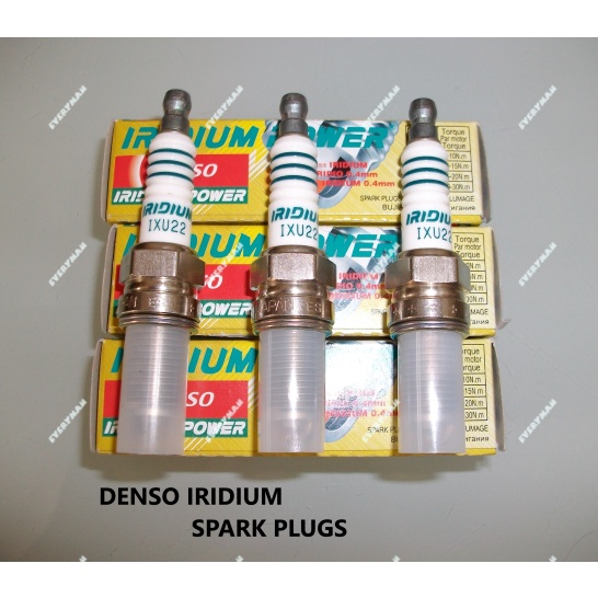 DENSO IRIDIUM POWER SPARK PLUG SET OF 3 (SHORT TYPE ) FOR K6A ENGINE ...