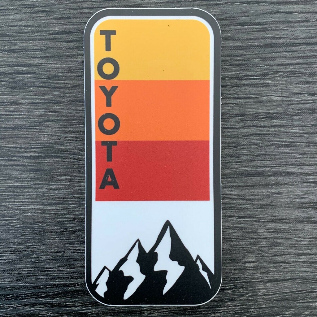 Toyota Mtn Stripes Sticker Decal 4x4 Tacoma Tundra 4Runner Land FJ ...
